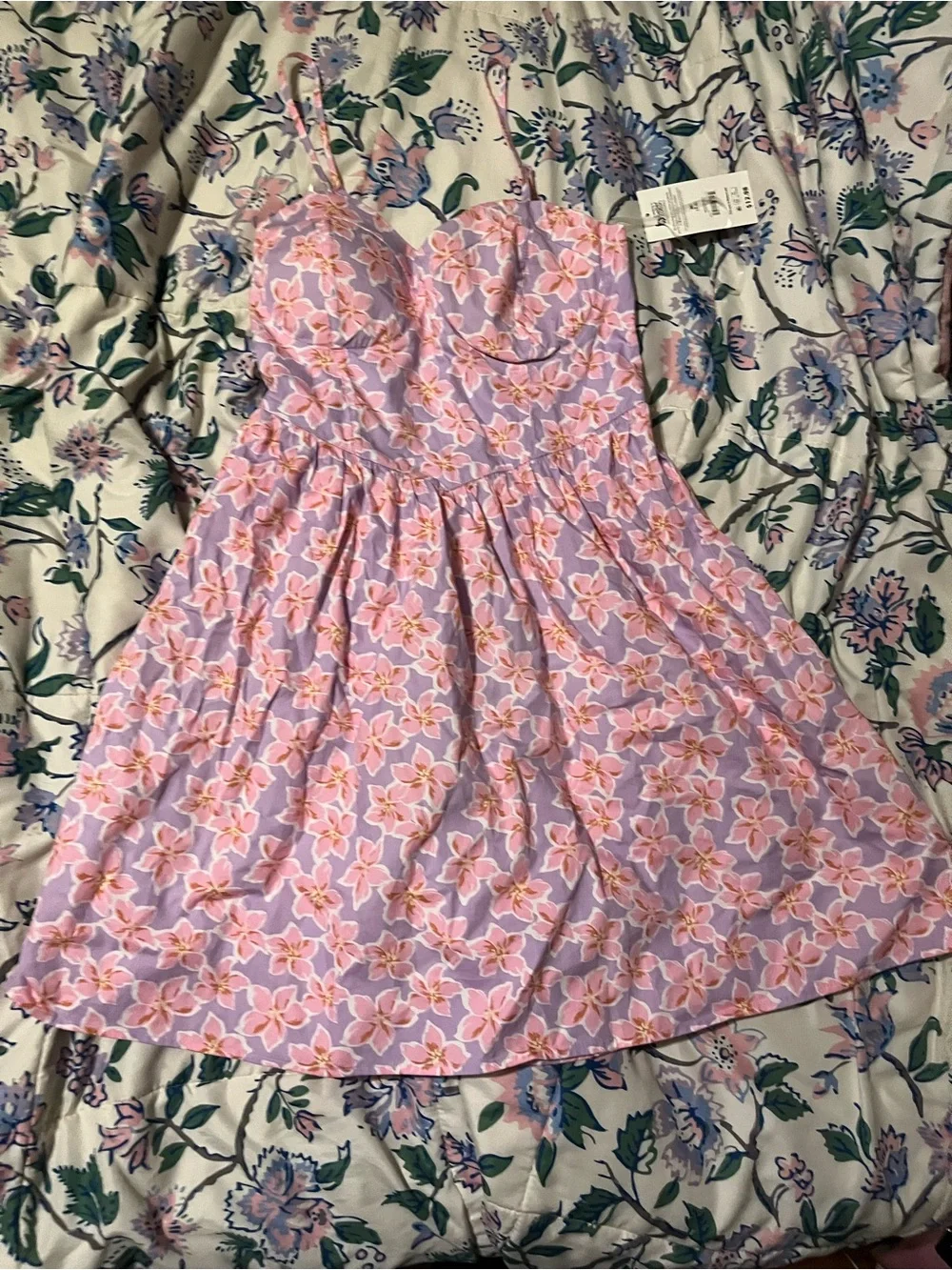 Dresses | Floral Lavender Pink Sundress | Poshmark